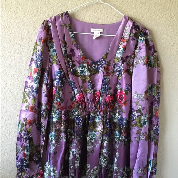 Sundance | Tops | Sundance Catalog 48 Garden Floral Silk Tunic Top ...